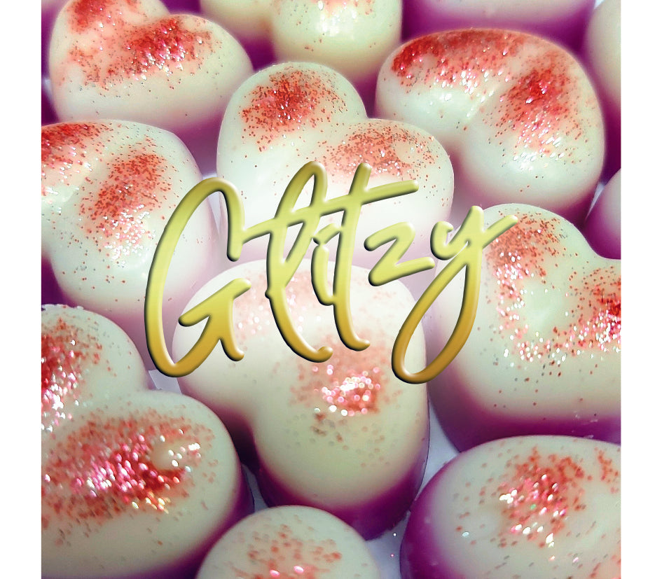 Magnolia & Raspberry Blush Scent Small Hearts 30g Wax Melts – Glitzy Wax